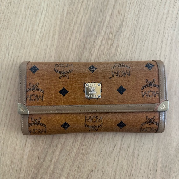 MCM | Bags | Mcm Trifold Long Wallet | Poshmark